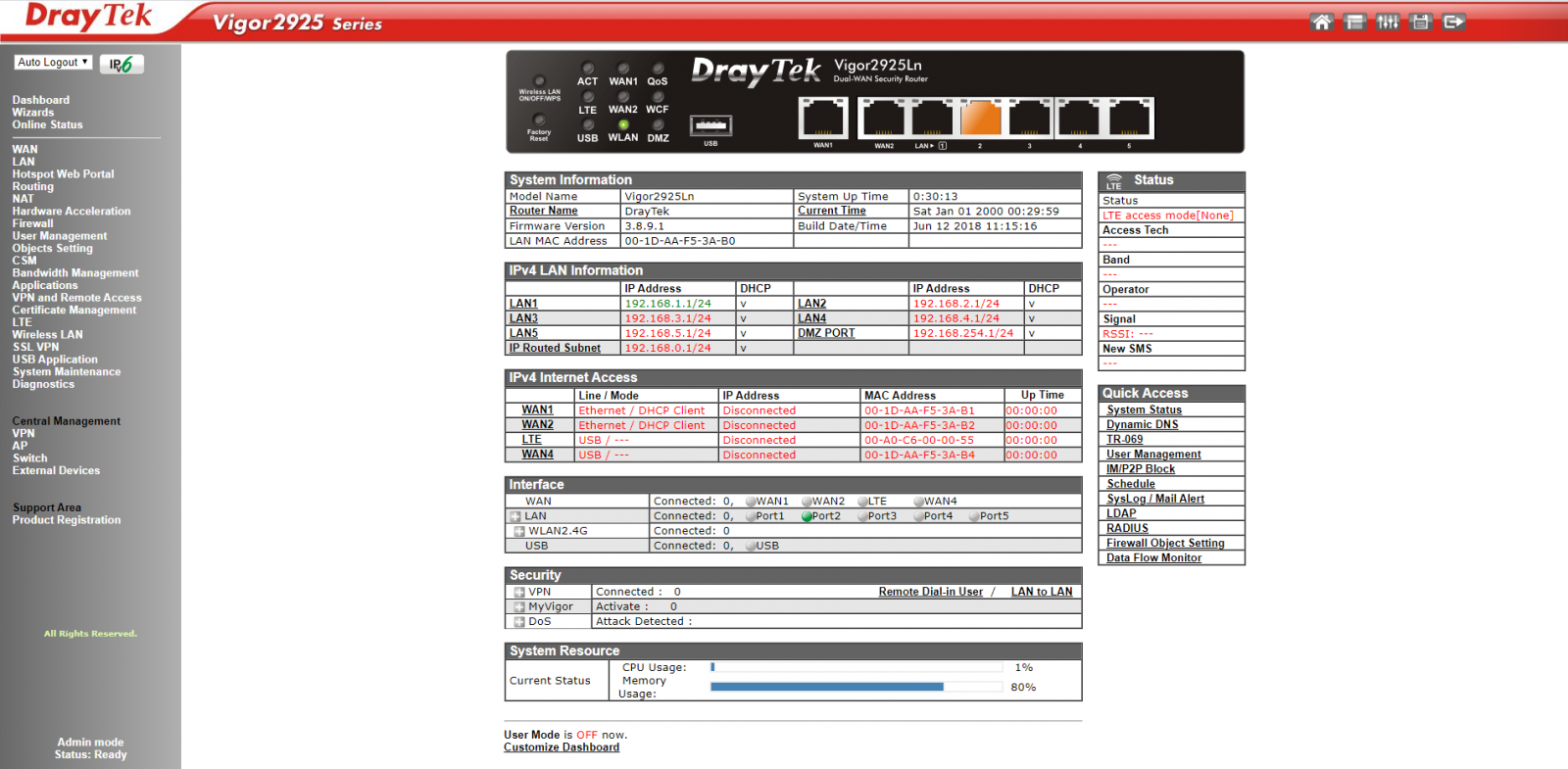 Vigor 2925 - FPT Telecom Smart Home